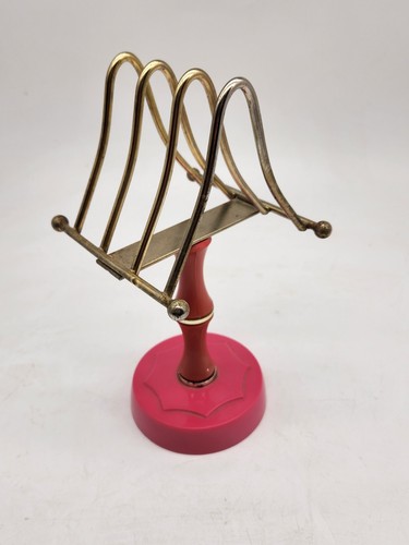 VTG 1970s MID Century Modern Plastic Hand Towel Napkin Mail Toast Stand ...