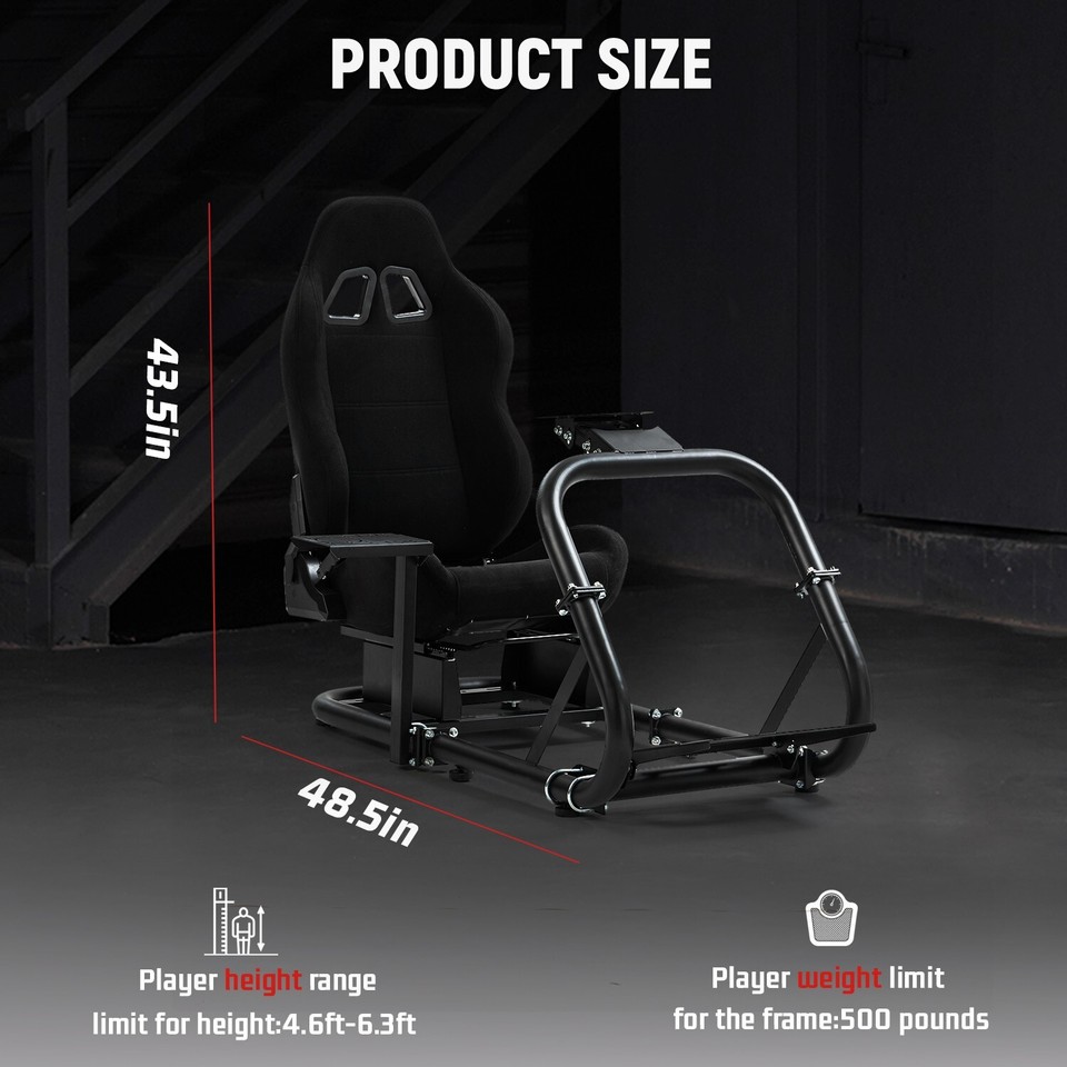 Dardoo G920 Racing Simulator Cockpit Frame with Seat Fits for Logitech ...