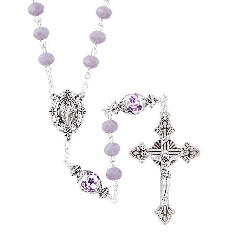 Amethyst Beads Florentine Collection Rosary Christian Rosery Men ...