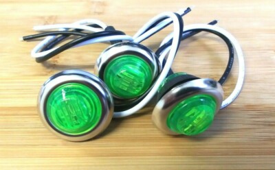 3 BBT Waterproof 12 volt Green LED Stainless Steel Outdoor Courtesy ...
