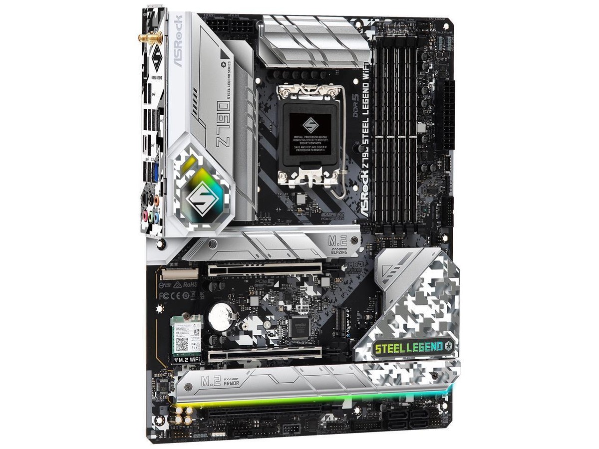 ASRock Z790 STEEL LEGEND WIFI Intel LGA1700 (14th,13th,12th ASRock Z790 STEEL LEGEND WIFI Intel LGA1700 (14th,13th,12th