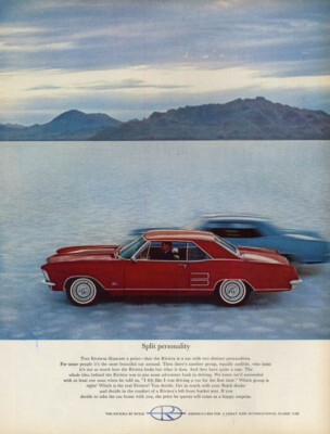 Split personality - Buick Riviera ad 1963 L | eBay