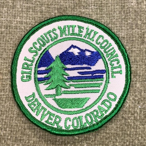 1980s Mile High Denver Colorado Girl Scout Council Embroidered Patch ...