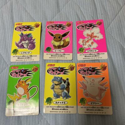 Nissui Pokemon Bato Sticker 6 Sheets Summary | eBay