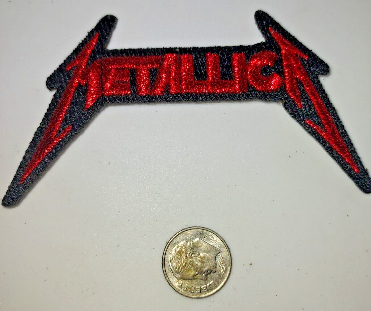 METALLICA red metallic patch Free Trackable Shipping USA | eBay