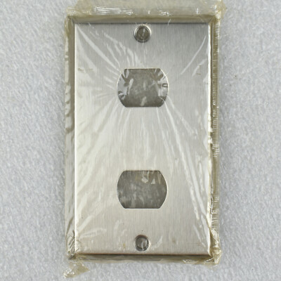 VTG Stainless Steel 2-Gang Despard Interchangeable Line Wall Plate NOS ...