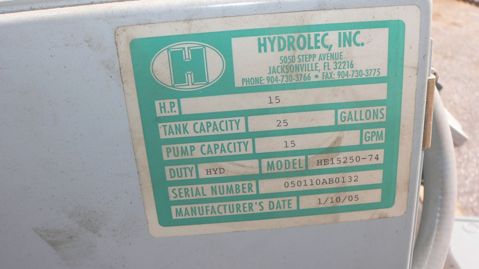 HYDROLEC HE15250-74 Self Contained Hydraulic Unit | eBay