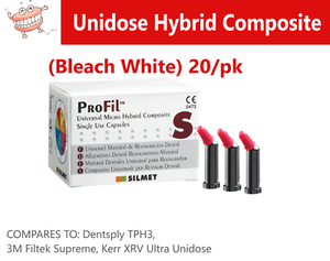 Silmet ProFil Dental Micro Hybrid Composite Compules Unidose BLEACH ...