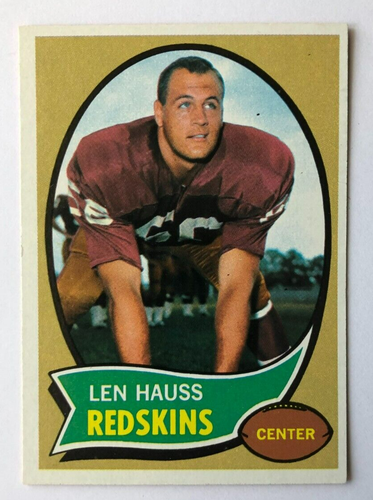 1970 Topps #124 Len Hauss Washington Redskins NM | eBay