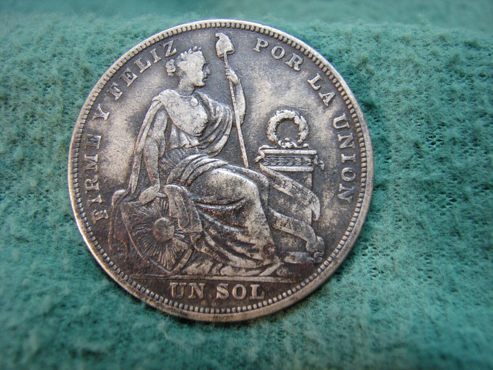 1924 Peru Un Sol SILVER Coin Gorgeous 100 Year Old Large Silver Coin | eBay