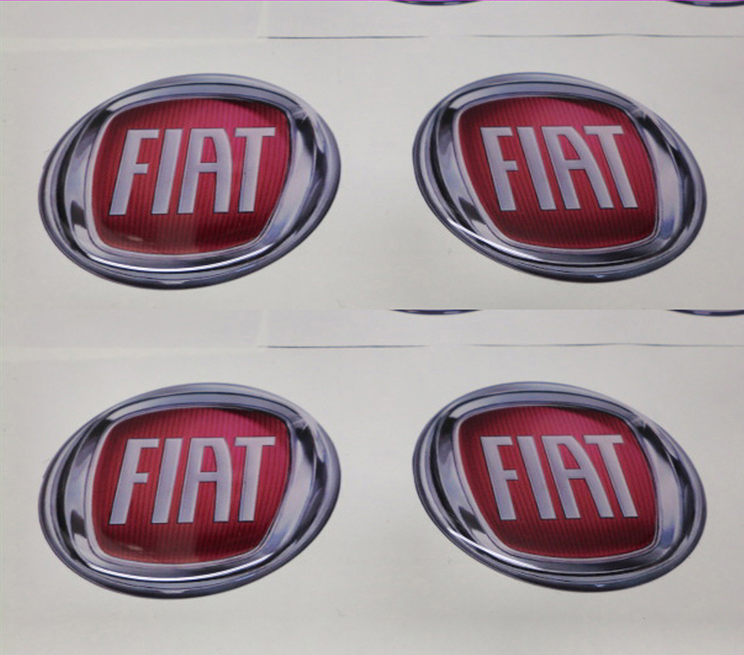 TUNING ADESIVO 3M STICKERS 3D X 4 PZ 50 mm LOGO FIAT CROMA FREEMONT ...