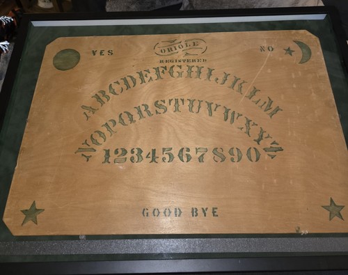 C. 1901-1920 Antique Isaac Fuld "Oriole" Ouija Board Framed/Matted VERY ...