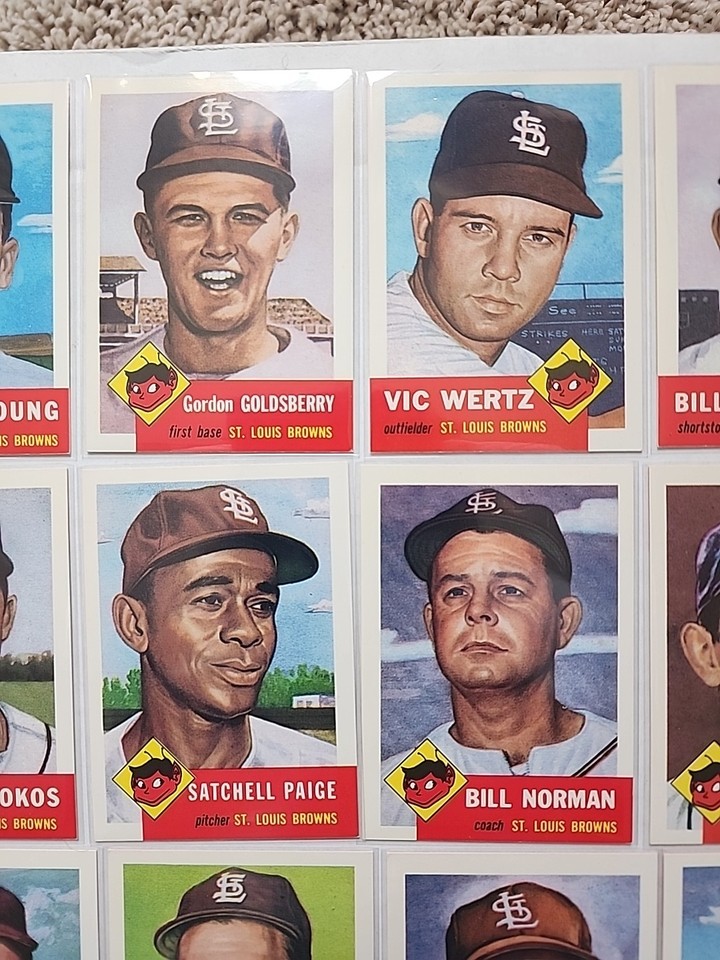 ST. LOUIS BROWNS *LOT OF 18* TOPPS BASEBALL ARCHIVES-ULTIMATE 1953 ...