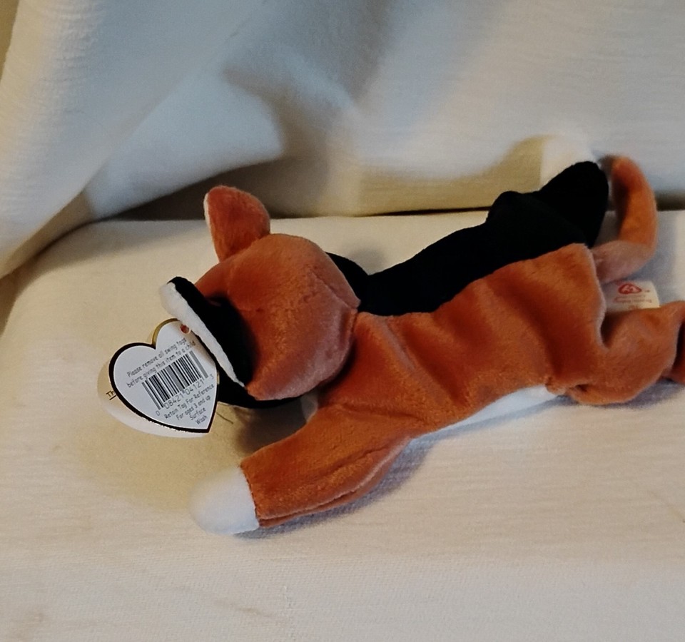 Ty Chip The Callico Cat Beanie Baby & Mc Donalds Teenie Beanie Baby w ...