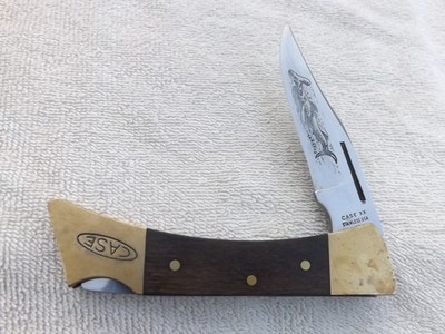 Vintage 1978 Case XX Hammerhead Pocket Knife LOCKBACK BRASS & WOOD P159 ...