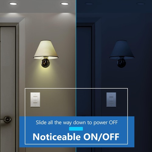 Combination Dual Dimmer Light Switch Control, 2 Sliding Light Controls ...