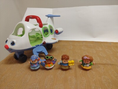 Fisher Price Little People Airplane w/Sounds & Lights + 4 people | eBay