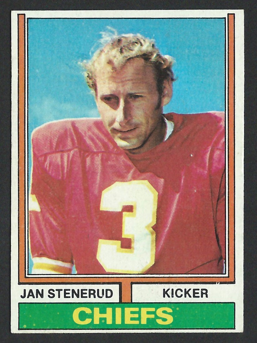 1974 Topps #355 JAN STENERUD Kansas City Chiefs - EXMT+ to NM | eBay