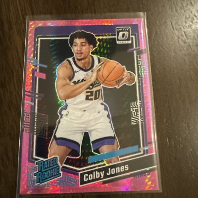 2023-24 DONRUSS OPTIC RATED ROOKIE PINK HYPER COLBY JONES #246 | eBay