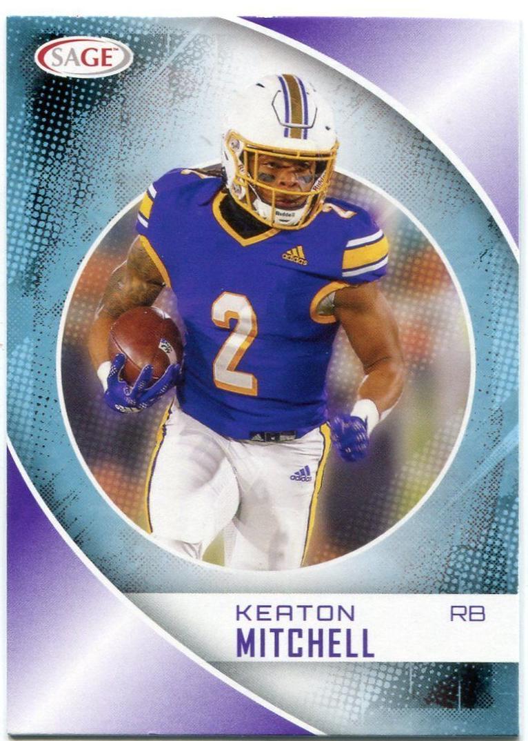 2023 SAGE High Series - Keaton Mitchell #109 Purple (RC) for sale ...