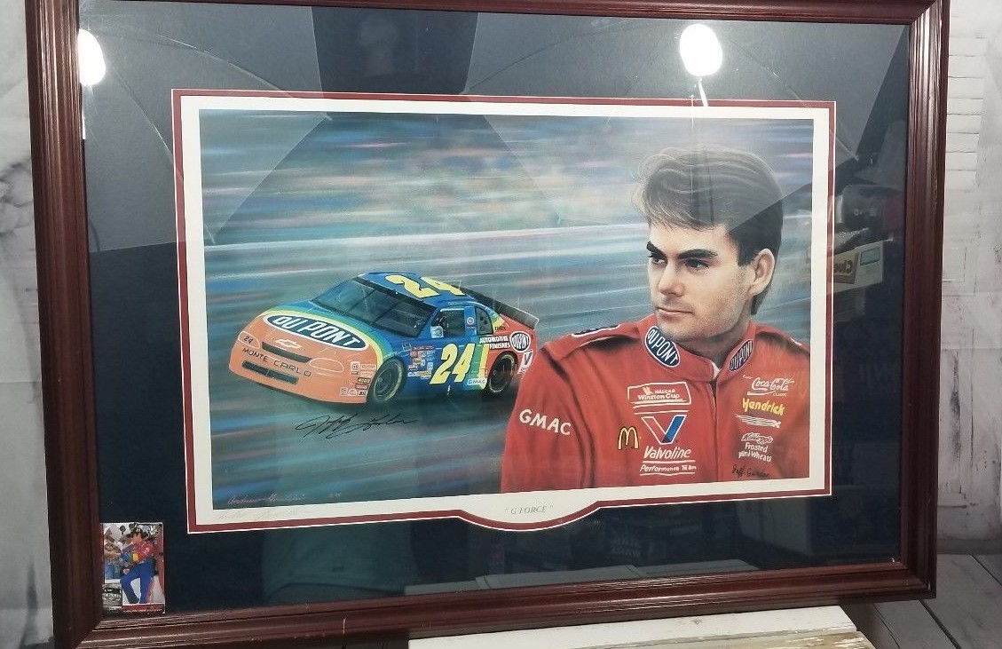 G-force Race Car Andrew Goralski Jeff Gordon Sign Dupont Print Winston ...