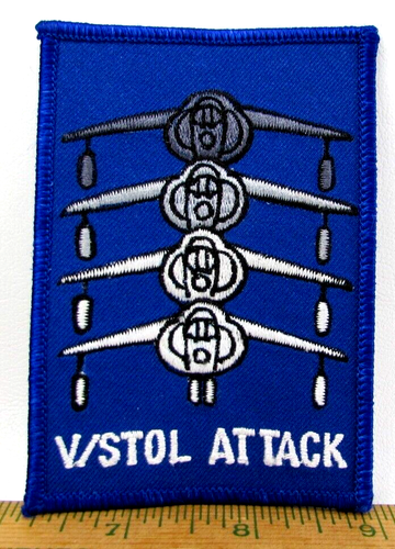 Vtg AV-8B Harrier V/Stol Attack McDonnell Douglas Jacket Patch Aviation ...