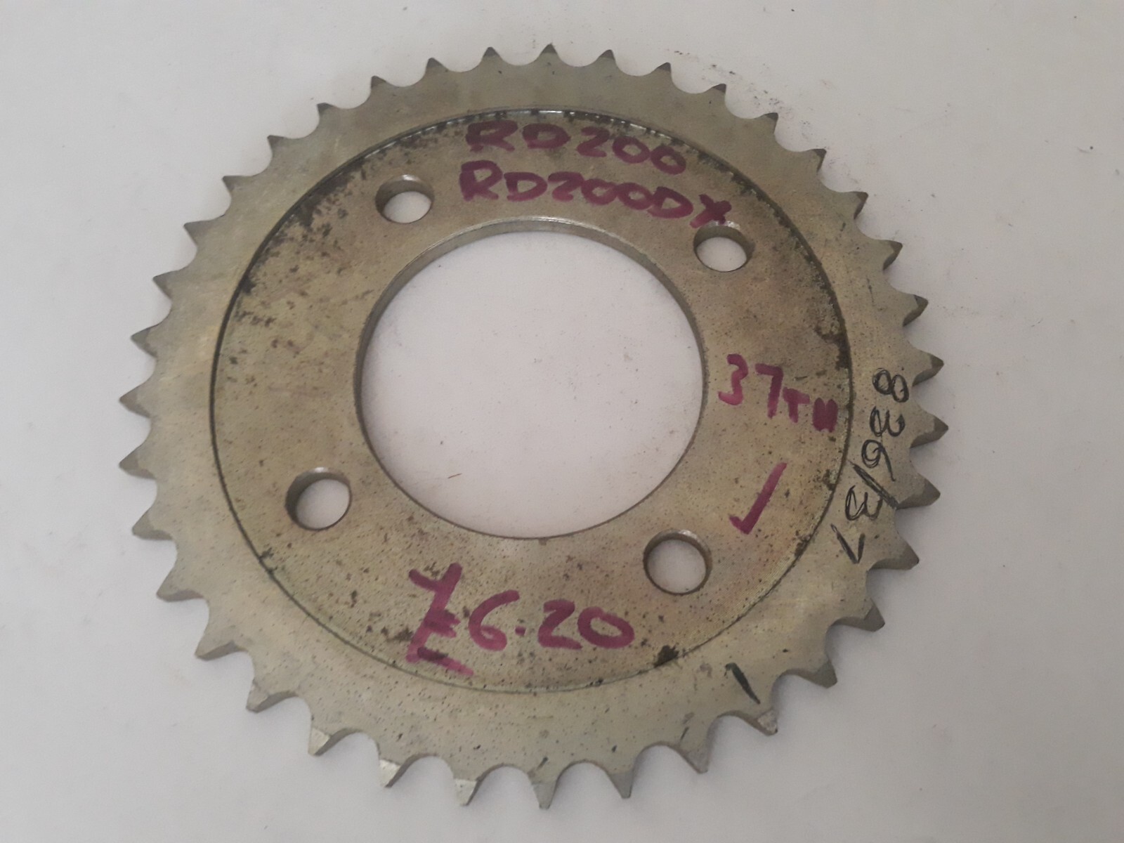 Pattern Yamaha Rear Sprocket 37T 174-25437-20 RD200 Spoked Wheel RS200 ...