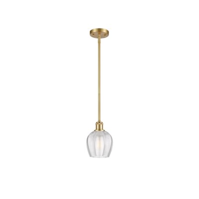 Innovations Ballston Norfolk LED Mini Pendant 1S, GD/CL - 516-1S-SG ...