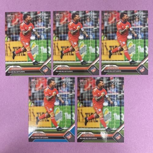 (5) 2023 Topps Now MLS Cup Lucho Acosta #PO5 BASE & BLUE /49 FC ...