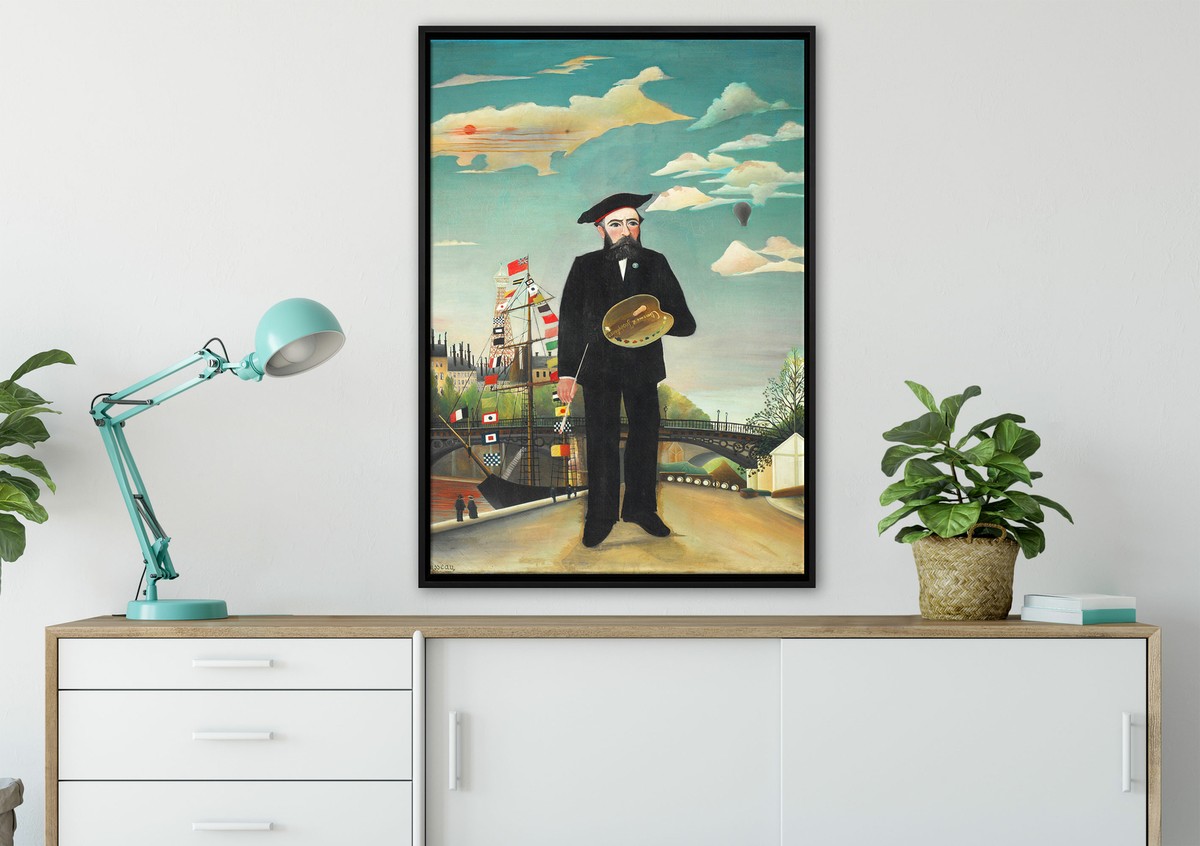 Henri Rousseau Zelfportret Met Palet Large Henri Rousseau Wall Art