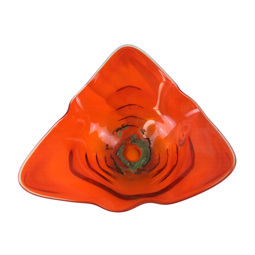 Viking Tundra Glass Persimmon Centerpiece Bowl | eBay