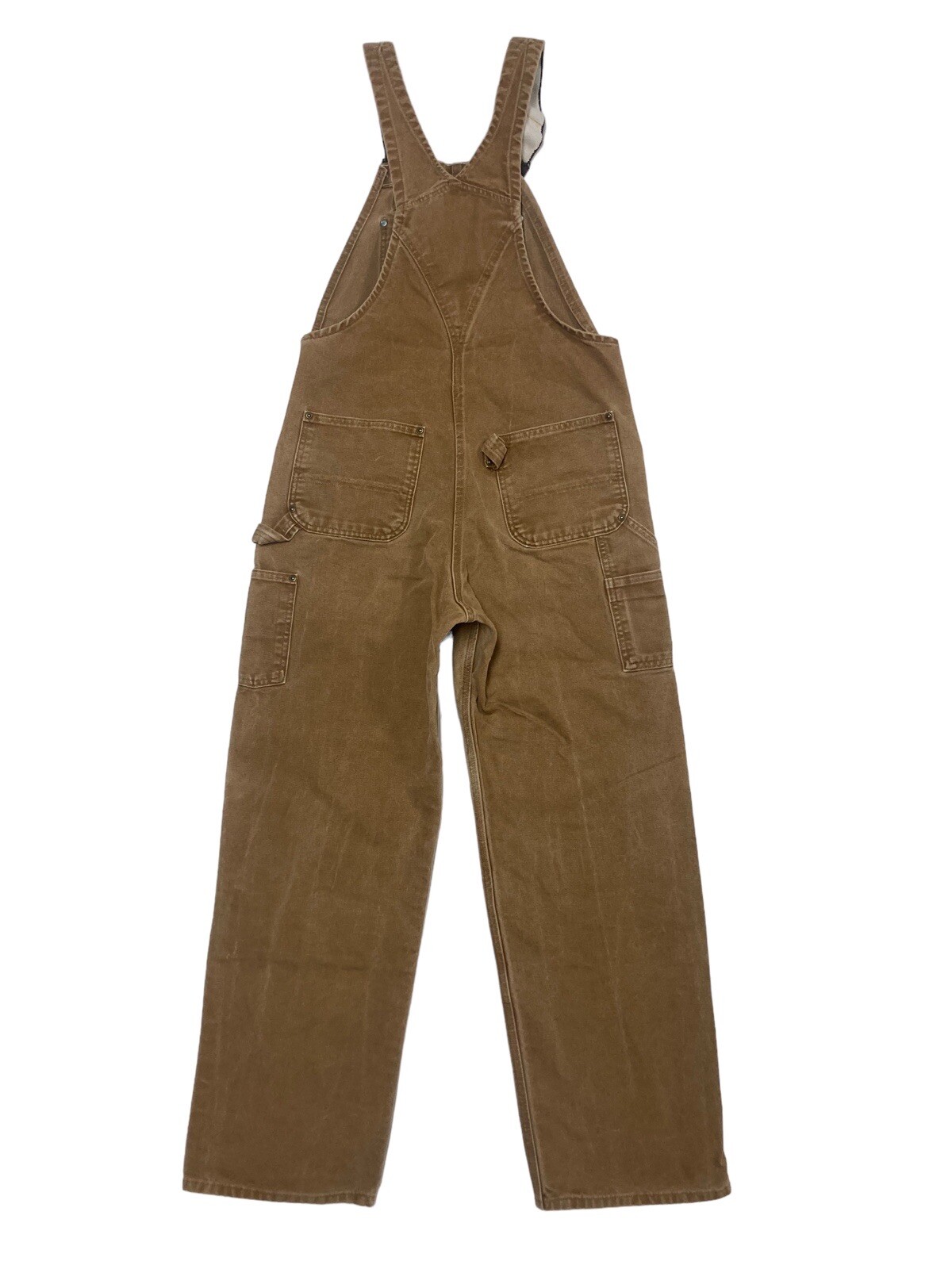 Carhartt Tan Brown Double Knee Overalls Men's Size 34… - Gem