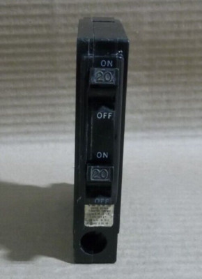 Square D QOT QOT2020 Twin Pole 20 Amp 240V Circuit Breaker Metal Hook ...