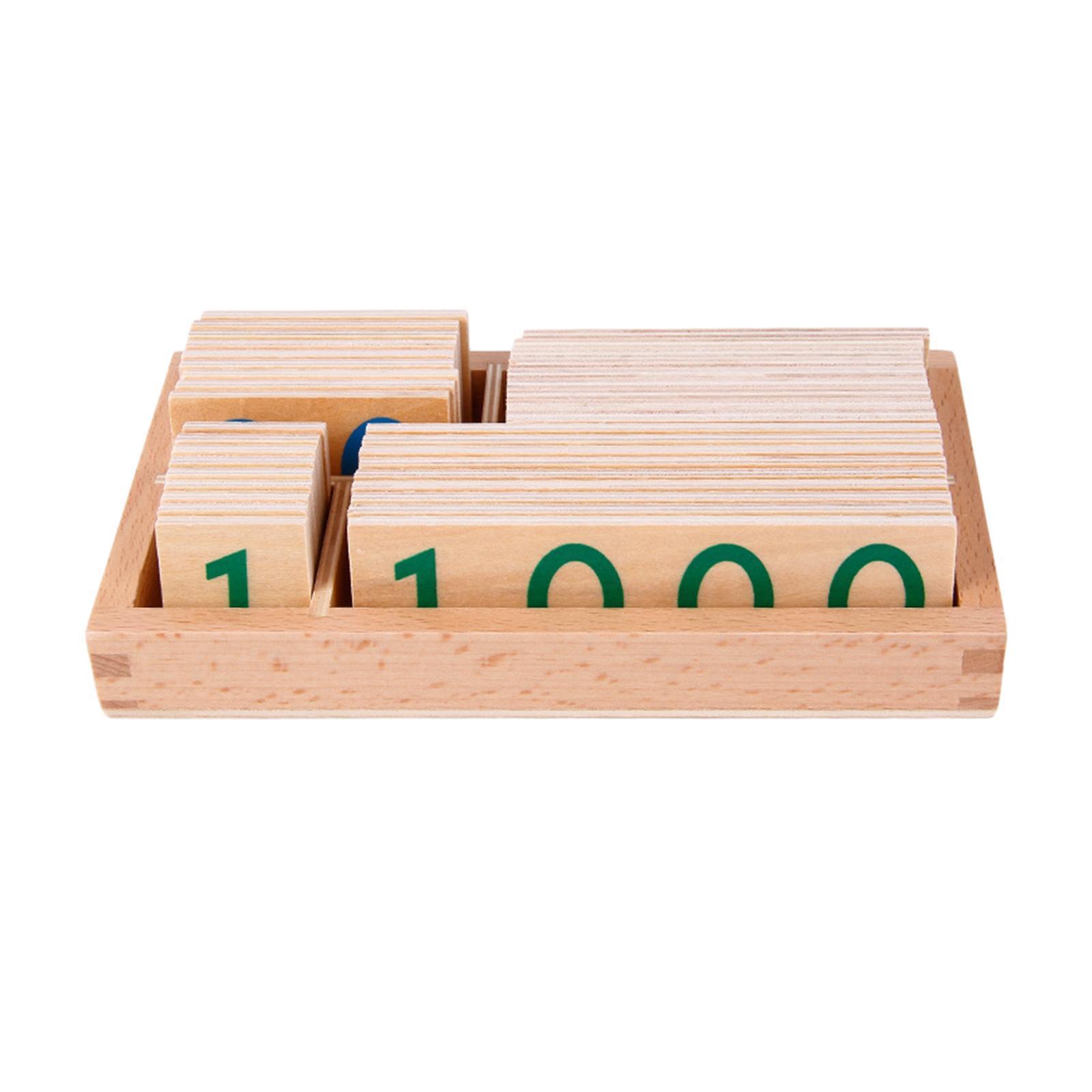 Small Wooden Number Cards with Box for Children's Day Preschool | eBay