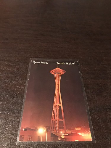 VINTAGE POSTED POSTCARD - SPACE NEEDLE - SEATTLE - U.S.A. - POSTMARKED ...