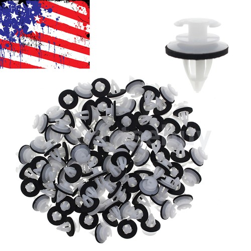 100pcs Door Panel Clips w/ Seal Ring For BMW Series 3 5 7 E46 E36 E34 ...