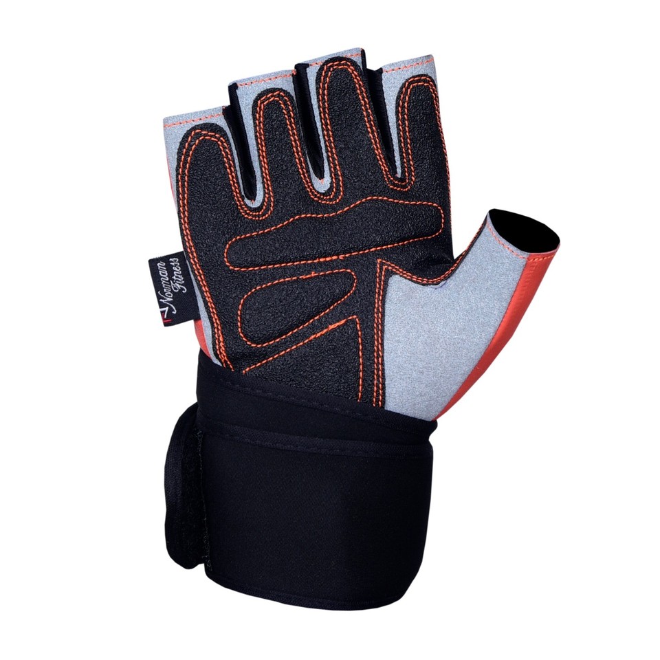 Weight Lifting Gym Padded Leather Training Workout Fitness Large Strap ...