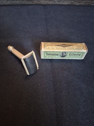 Vintage 1920s Genuine Gillette Old Type DE Safety Razor w/ Box | eBay