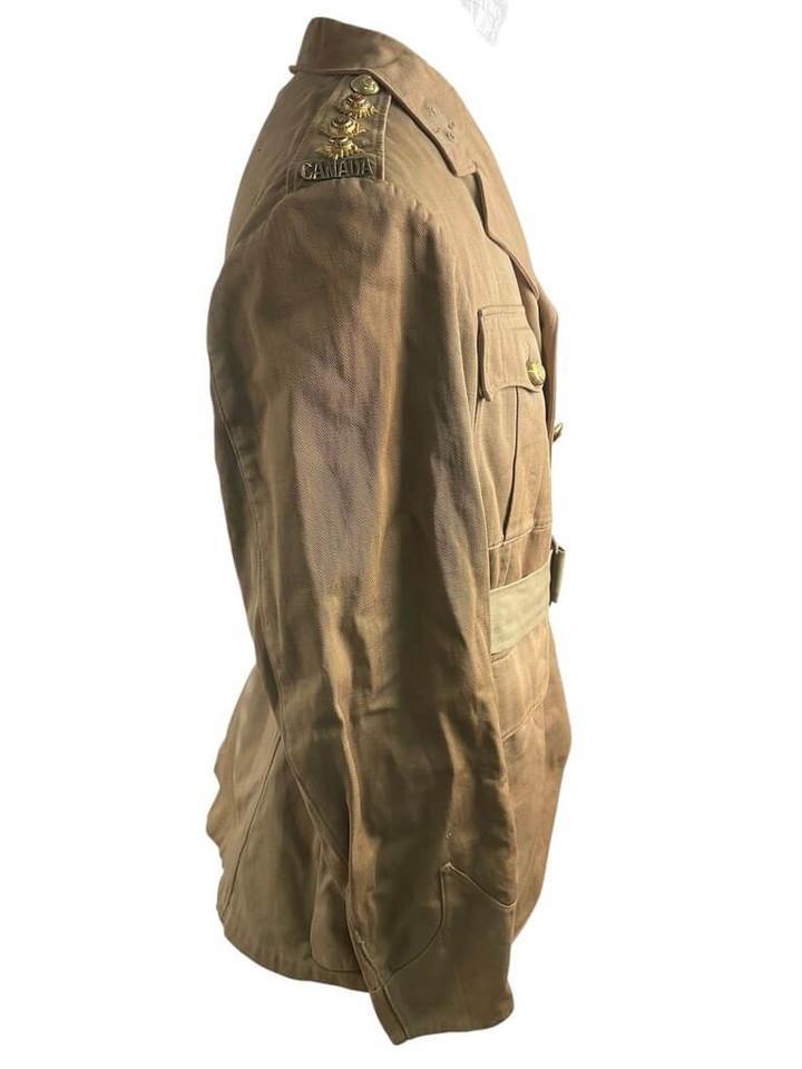 WW2 Canadian Irish Regiment Tropical Officer's Tunic w/ Post-War ...
