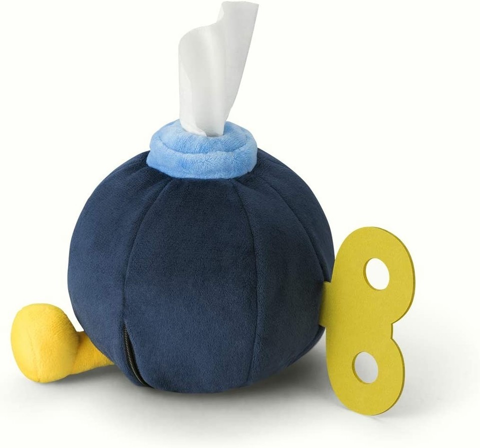 Roll Paper Tissue Paper Holder SUPER MARIO Soft Toy Bob-omb Nintendo ...