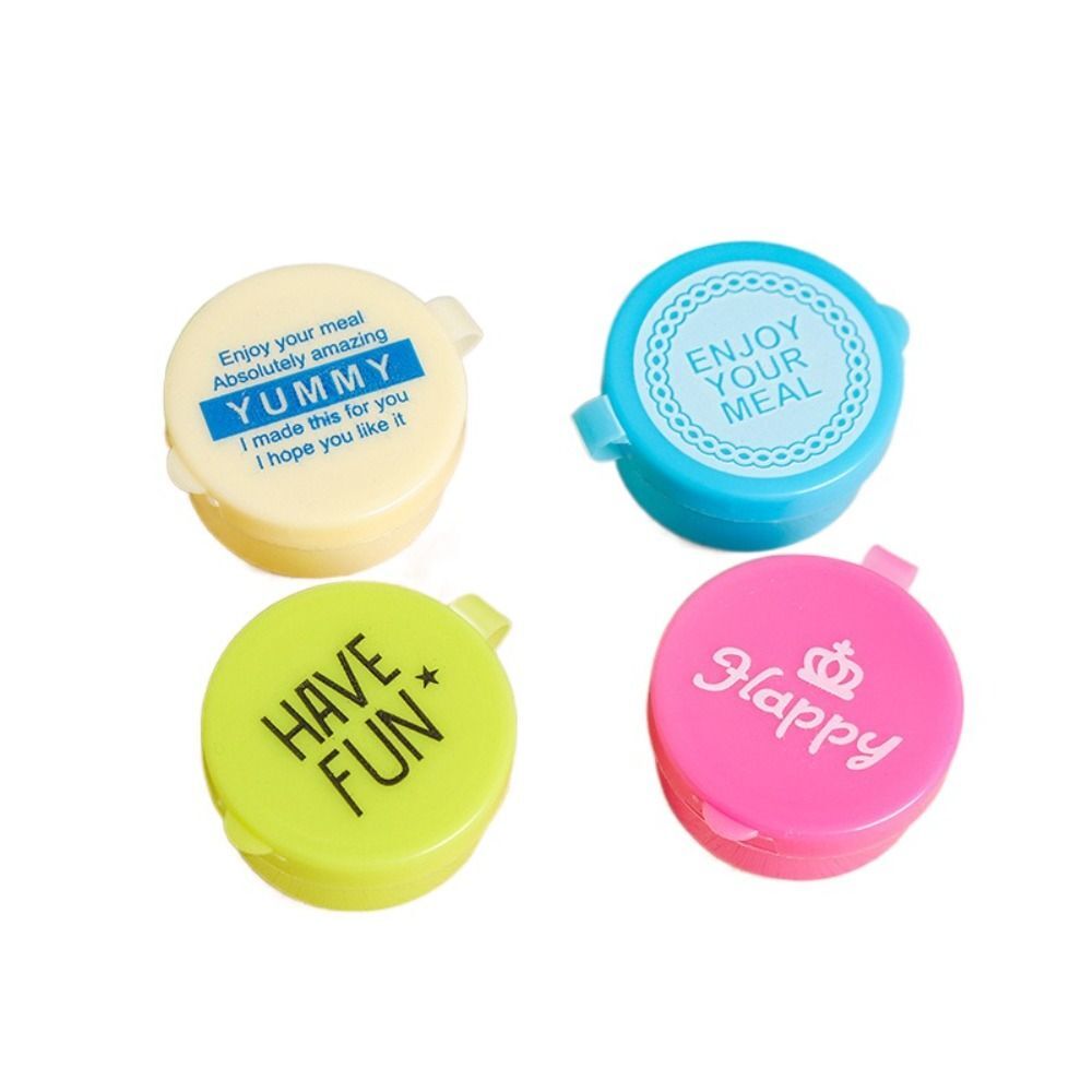 4pcs/set Round Square Mini Seasoning Sauce Box Sauce Packaging Box ...