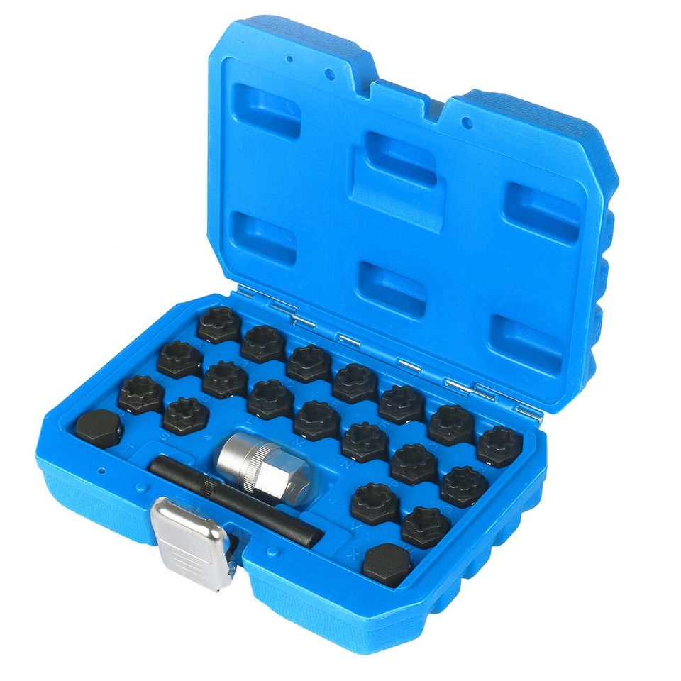 Wheel Lock Lugnut Anti-theft Removal Key Socket Set Screw Lug Nut for ...
