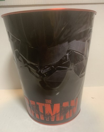 DC The BATMAN 2021 Cinemark Embossed Popcorn Metal Tin Black/ Red ...
