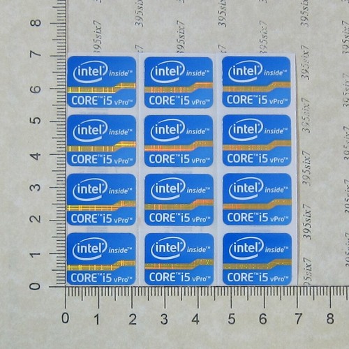 Laptop PC Processor Sticker (1st 3rd 4th 6th 7th 8th 9th 10th Gen) x 12 ...