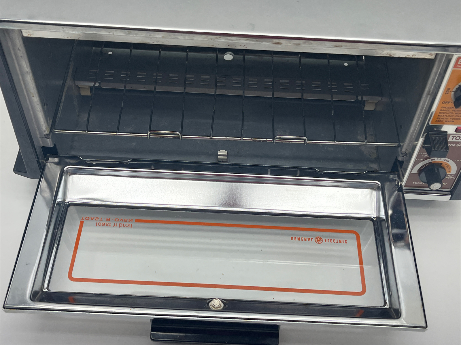 Vintage GE General Electric Toaster Oven Toast-n-broil Chrome Top Model ...