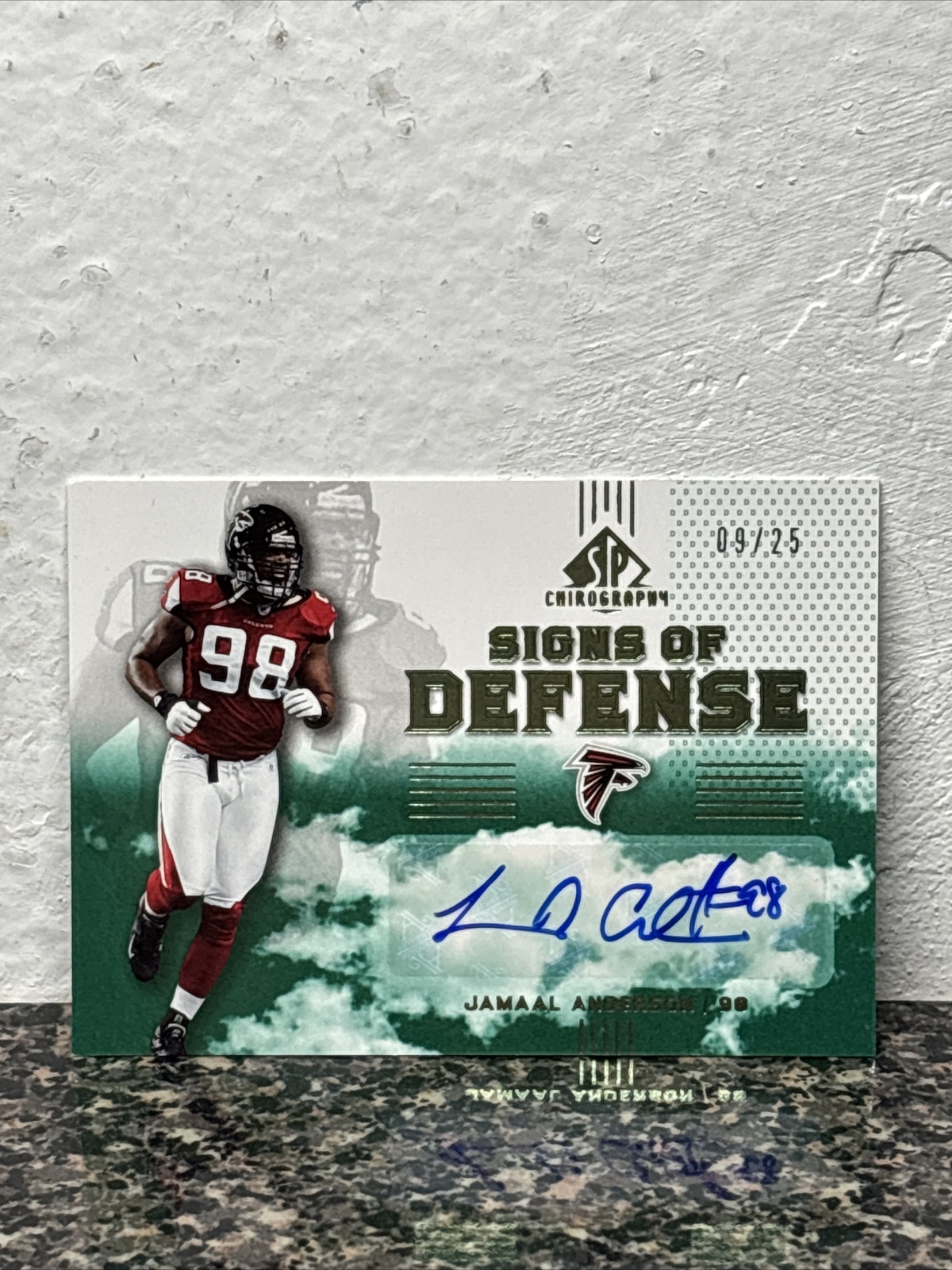 2007 SP Chirography Signs of Defense #SODJA Jamaal Anderson AUTO 09/25 ...