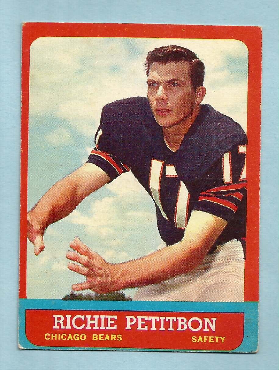 1963 Topps Football Richie Petitbon #71 Chicago Bears Tulane EX+ | eBay