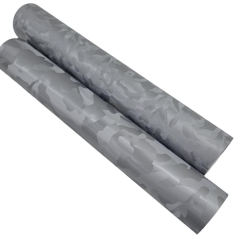 Camouflage Camo Ghost Shadow BLACK / Silver Gray Vinyl Car Wrap Decal ...