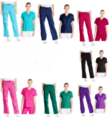 WonderWink Womens Scrubs Set Wonderflex Verity Top 6108A Pants 5108A ...
