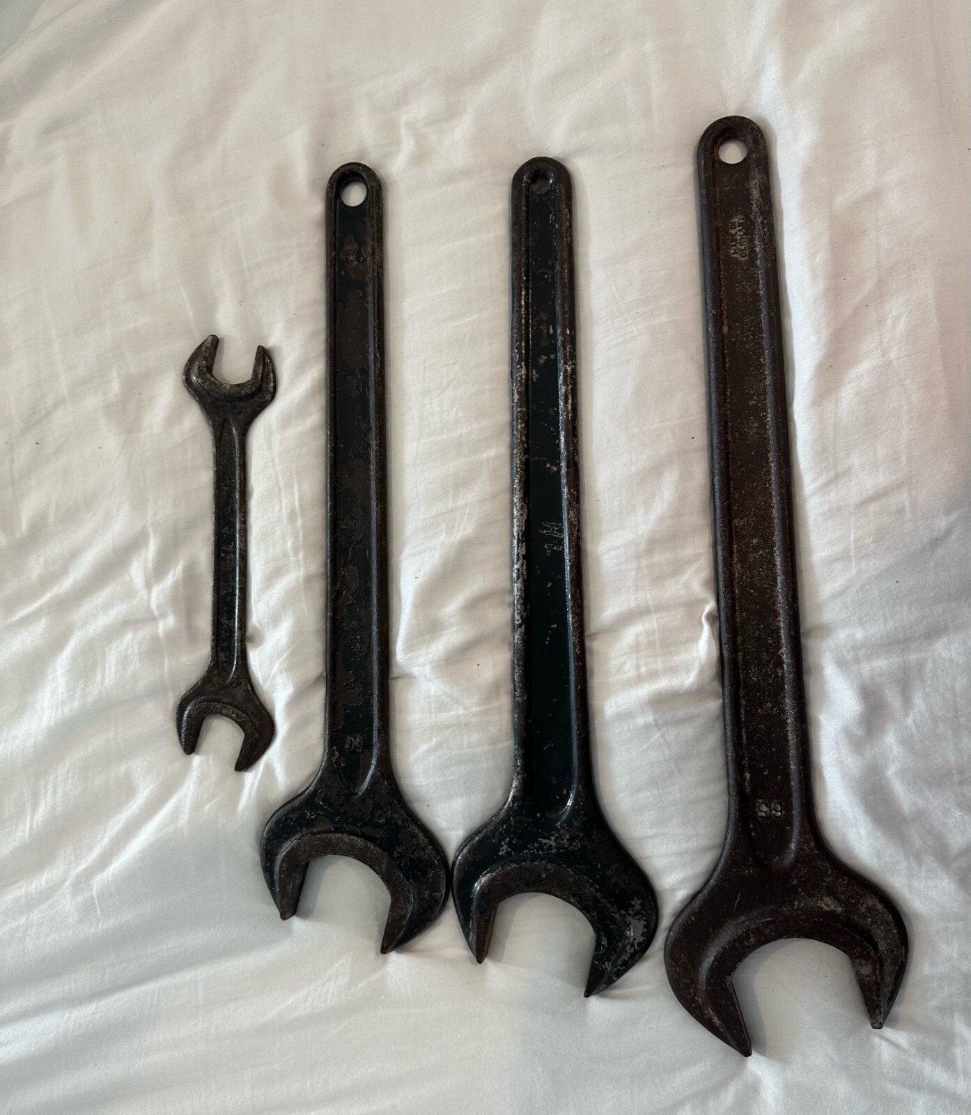 Lot of 4 Vintage Wrenches , Railroad Wrench DIN 894 65MM, 2(60MM), 32 ...